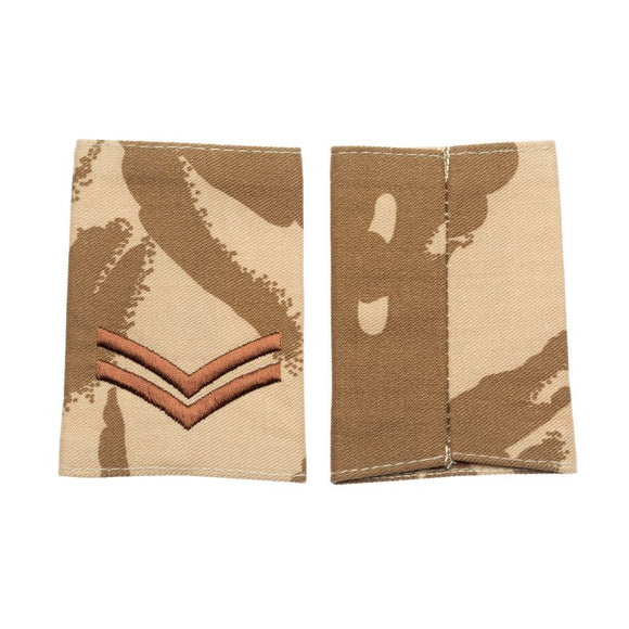 British Army Corporal Rank Slides Desert DPM Pair – Hong Kong MG ...