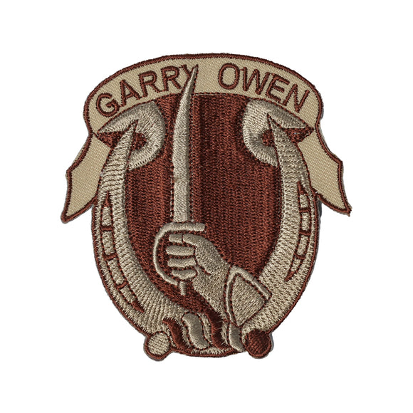 US Military USAR 007th Cavalry Garry Owen Desert Iron On Patch – Hong ...