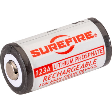 Surefire 123A / SFLFP123 3.2V Lithium Phosphate Battery 2-Pack with Ch ...