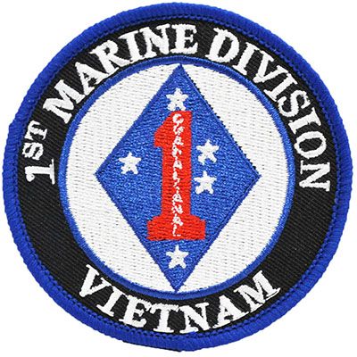 US Military USMC Vietnam 1st Marine Division Patch – Hong Kong MG ...