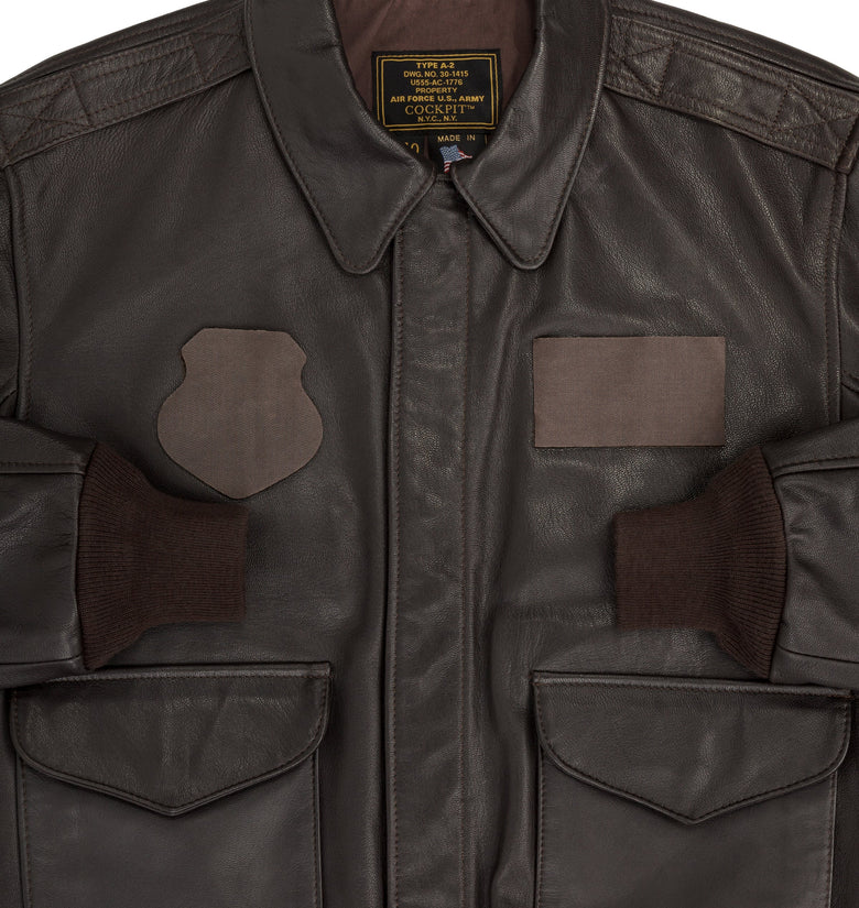 Cockpit USA USAF 21st Century A-2 Pilot Goatskin Jacket With Velcro ...