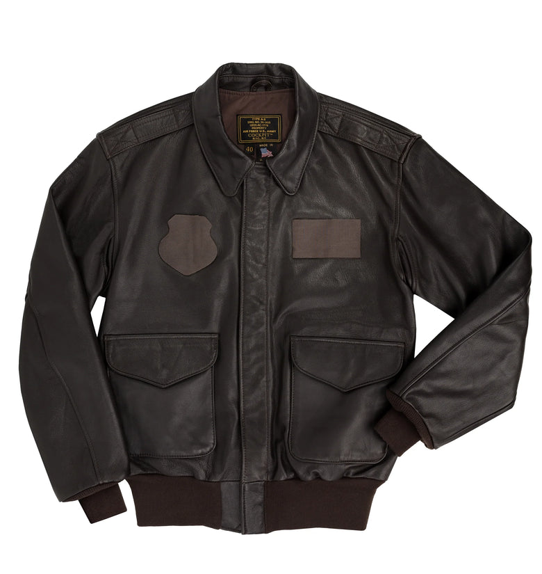 Cockpit USA USAF 21st Century A-2 Pilot Goatskin Jacket With Velcro ...