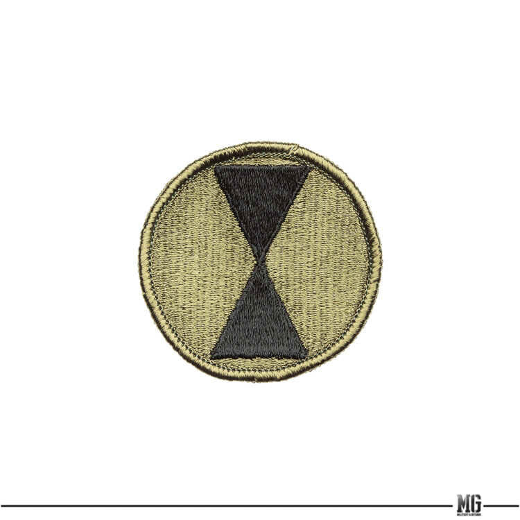 Us Army 7th Infantry Division Patch Olive Hong Kong Mg Trading Limited
